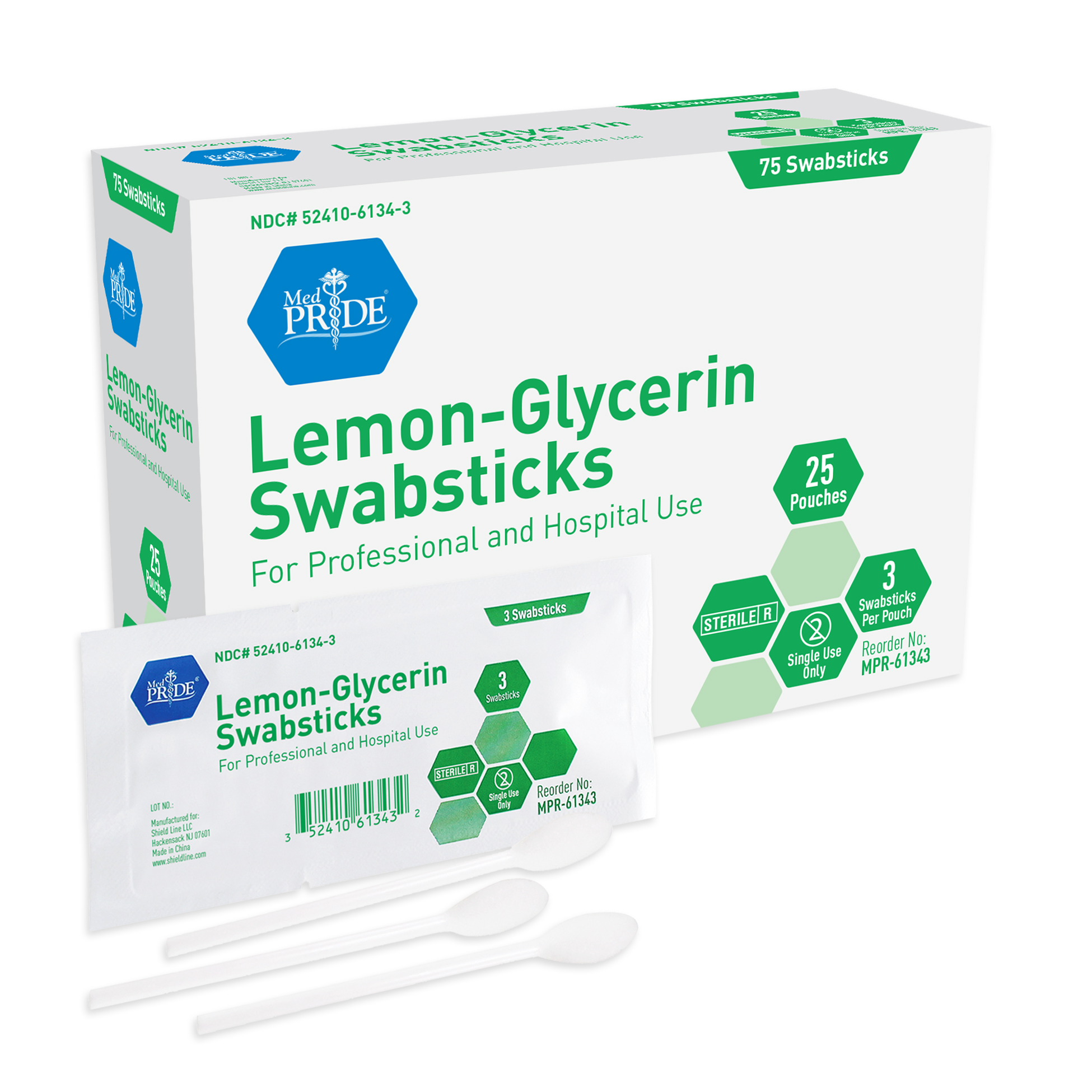 Lemon Glycerin Swabsticks - MedPride